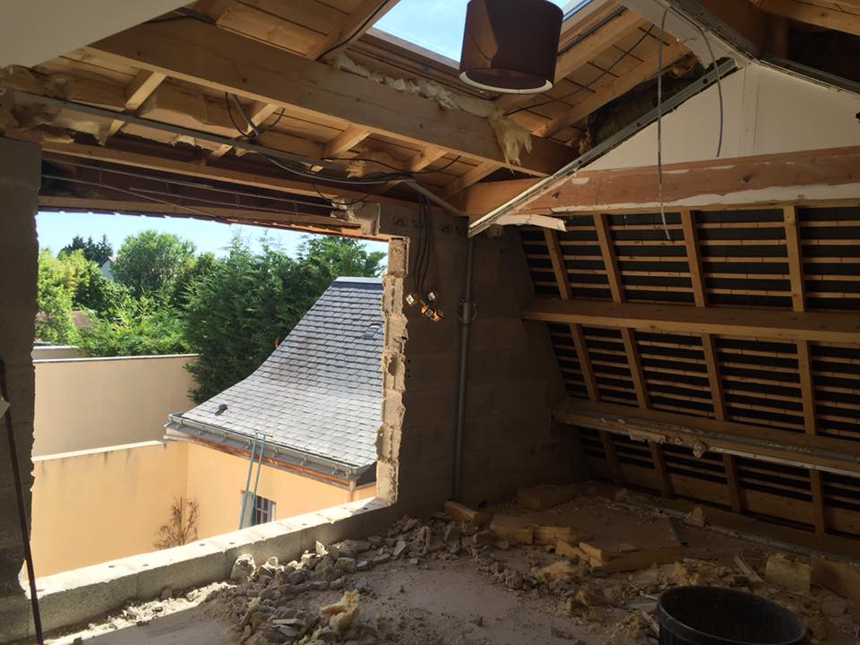 Création d'un toit terrasse accessible - Sauques Touraine Combles