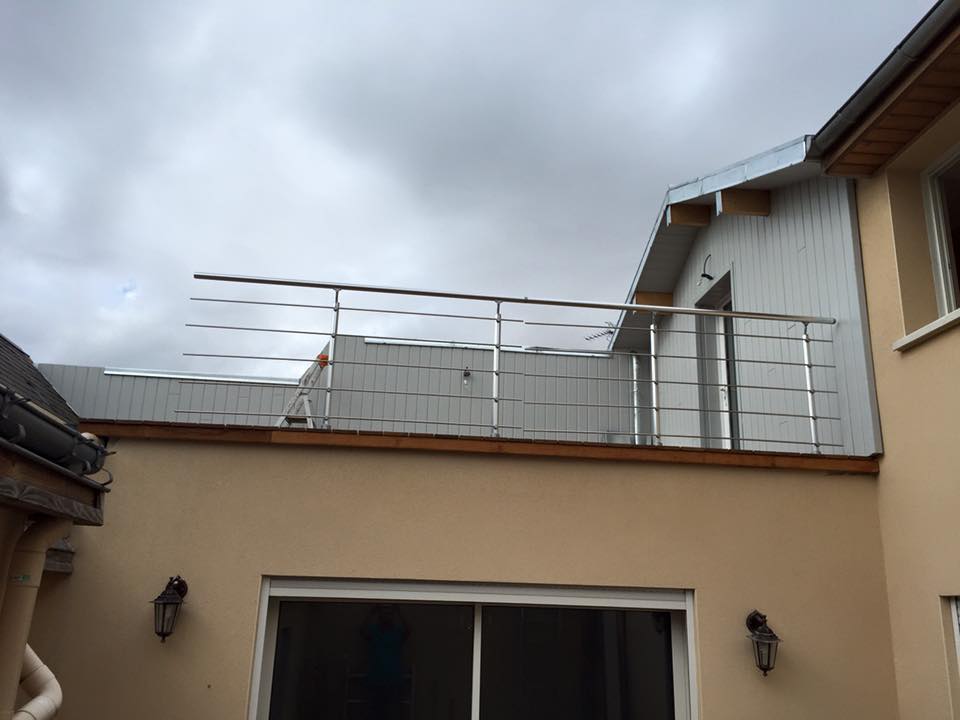 Création d'un toit terrasse accessible - Sauques Touraine Combles